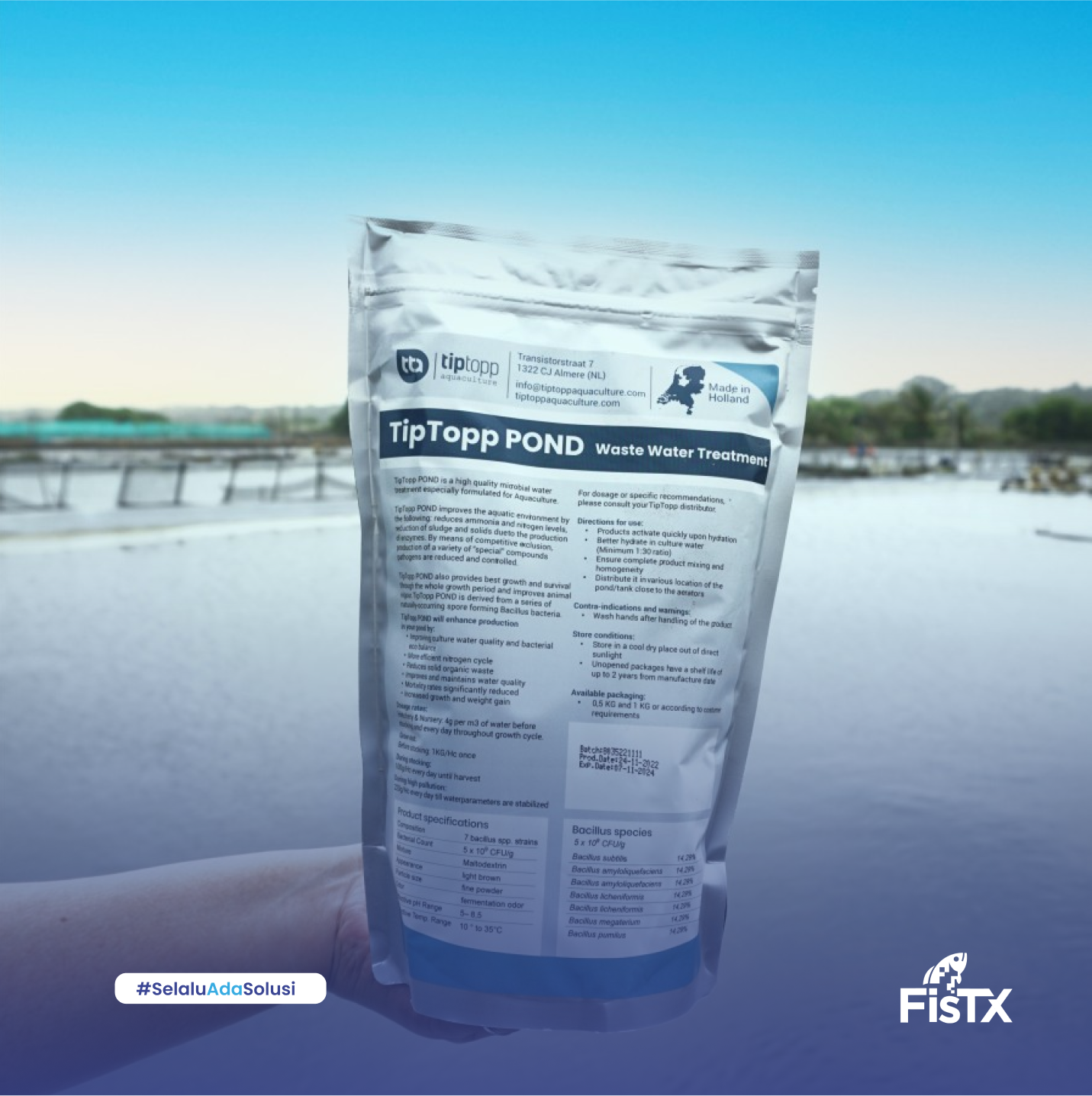 Bacillus Probiotics for Increasing Vannamei Shrimp Production